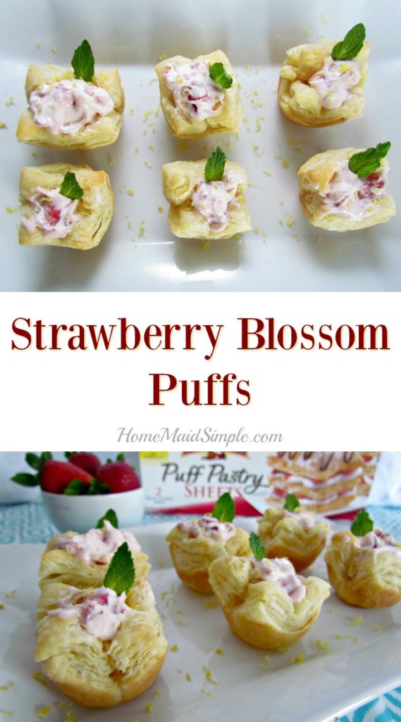 Strawberry Blossom Puffs Bring in Spring | Home Maid Simple