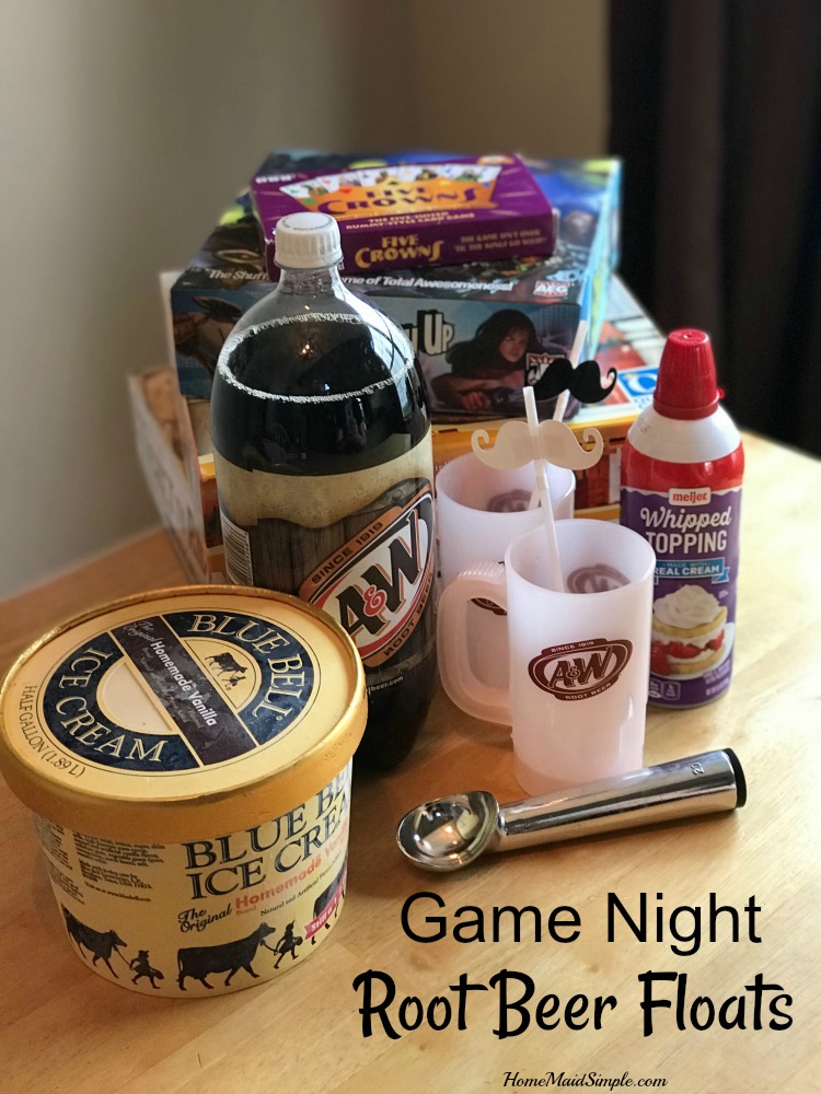 Root Beer Float Game Night | Home Maid Simple